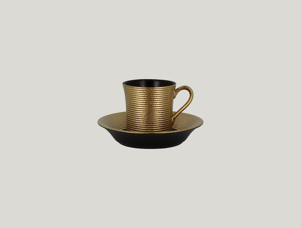 COFFEE CUP EMBOSSED 3.5"D, 6.75 OZ, GOLD – W3 Sales